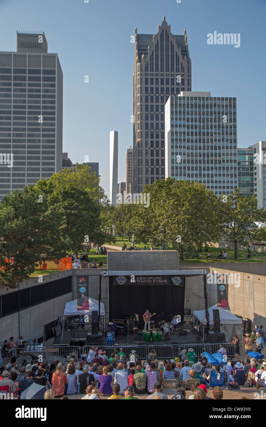 Hart plaza concert hi-res stock photography and images - Alamy