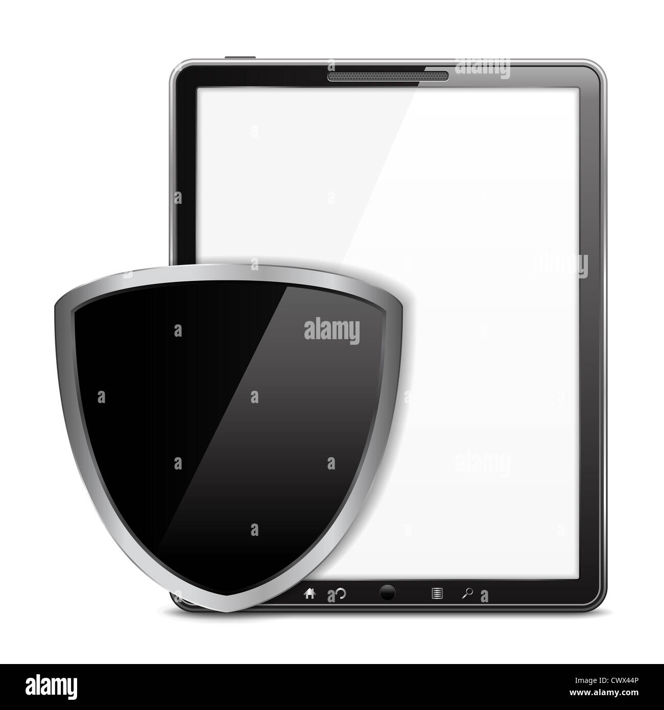 Shield antivirus tablet hi-res stock photography and images - Alamy