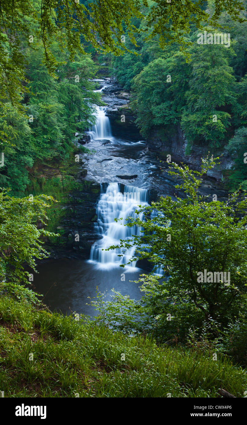 Corra Linn waterfall Clyde Valley Stock Photo - Alamy