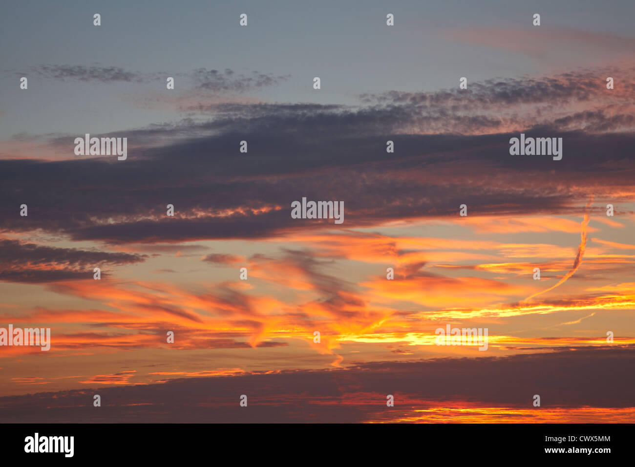 Sunset in the UK Stock Photo - Alamy