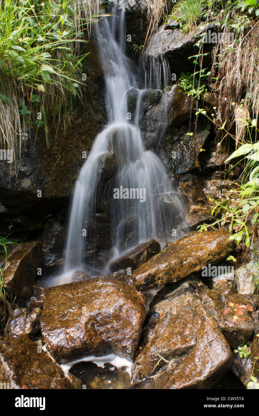 Waterfall, cascades, French Pyrenees, poring water, misty water Stock ...