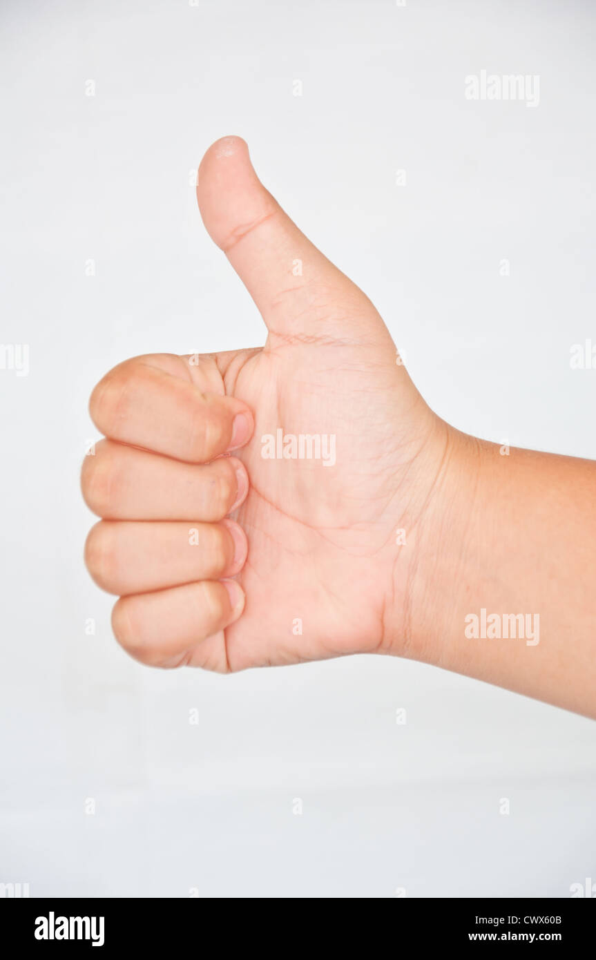 thump from children hand Stock Photo - Alamy