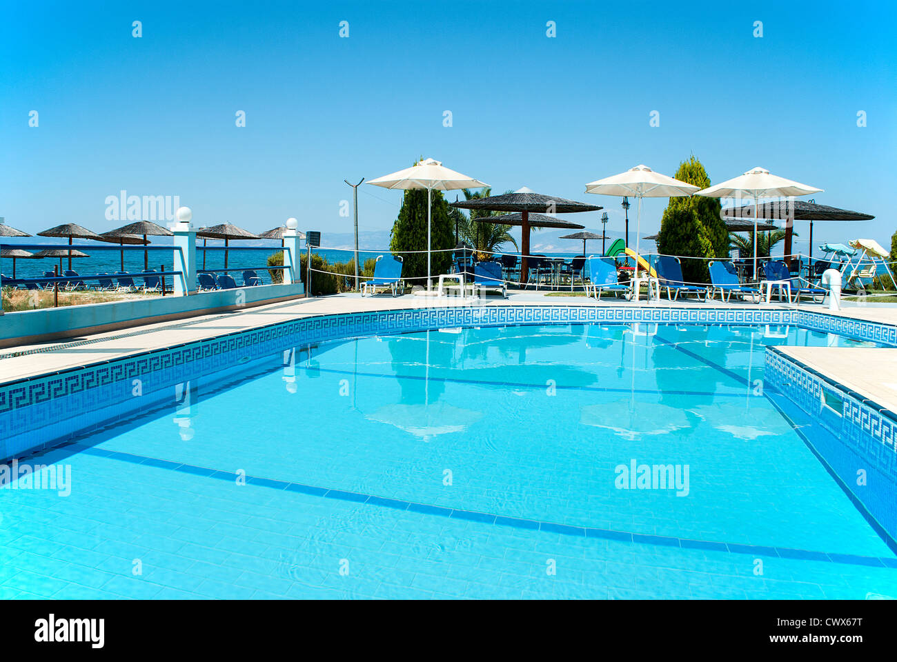 Luxury hotel greece hi-res stock photography and images - Alamy