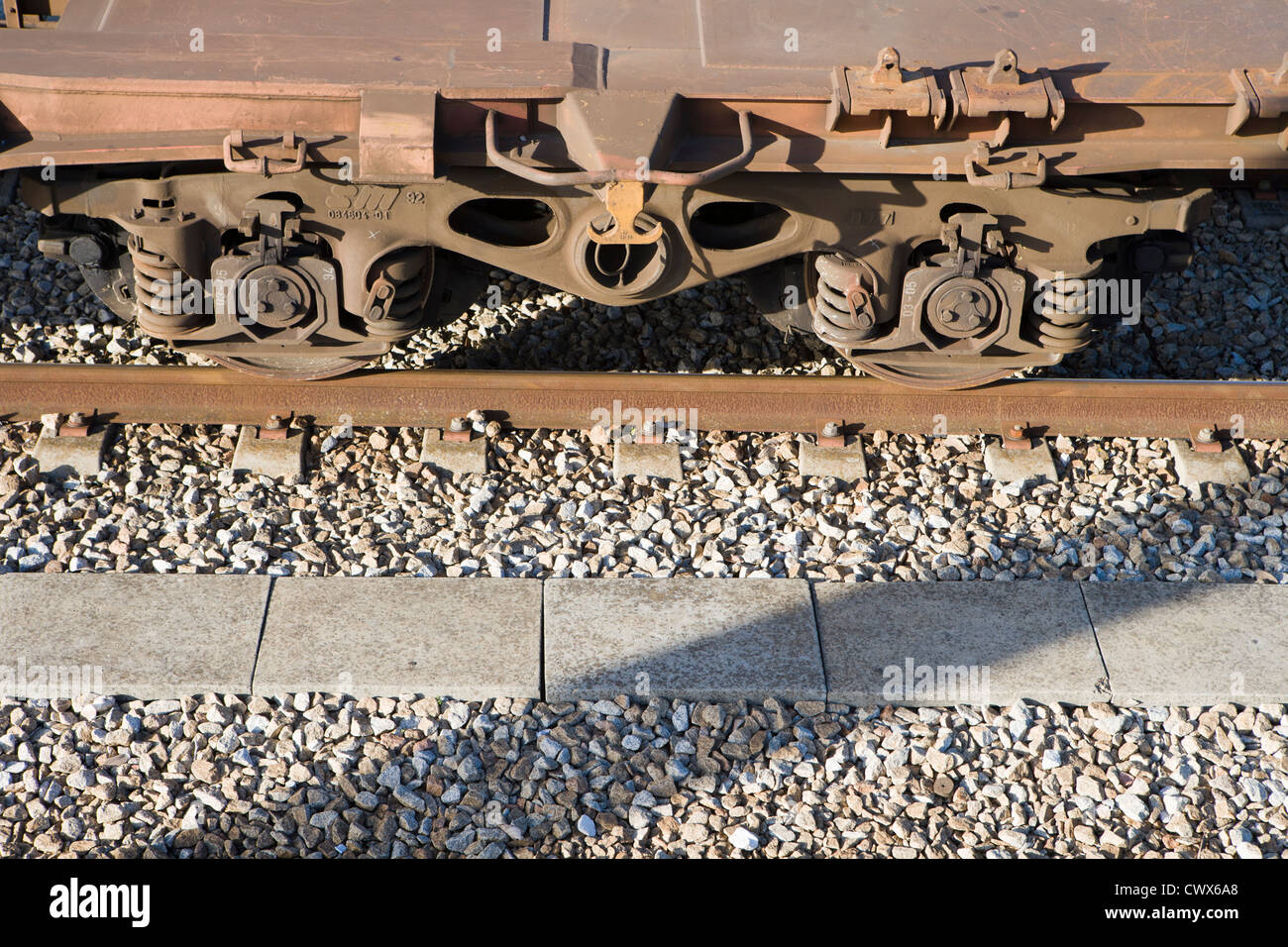 Detail of train wheels hi-res stock photography and images - Alamy
