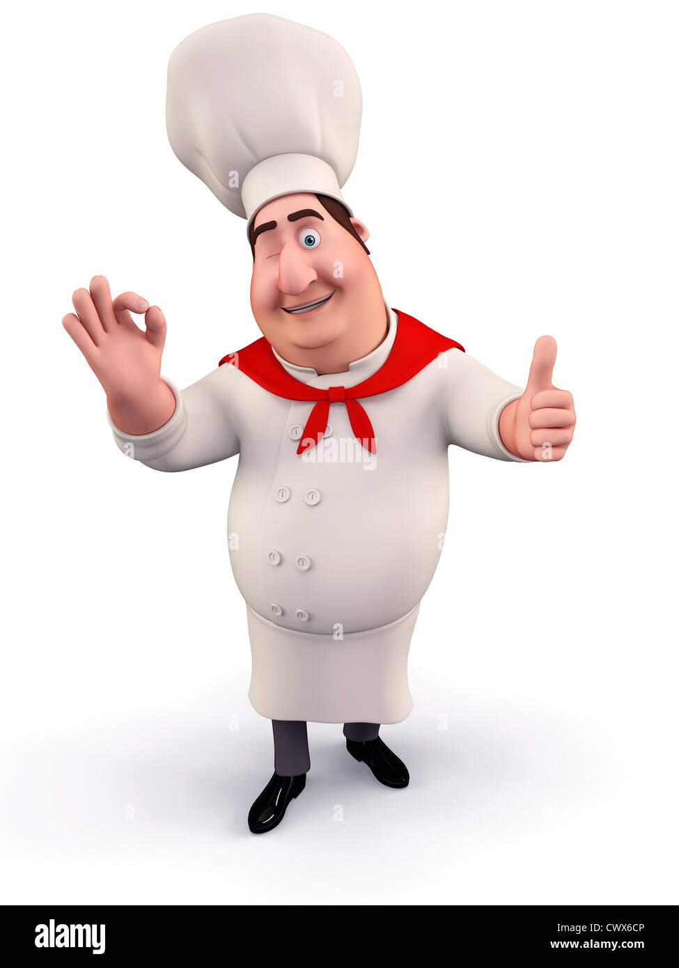 happy and cute chef Stock Photo - Alamy