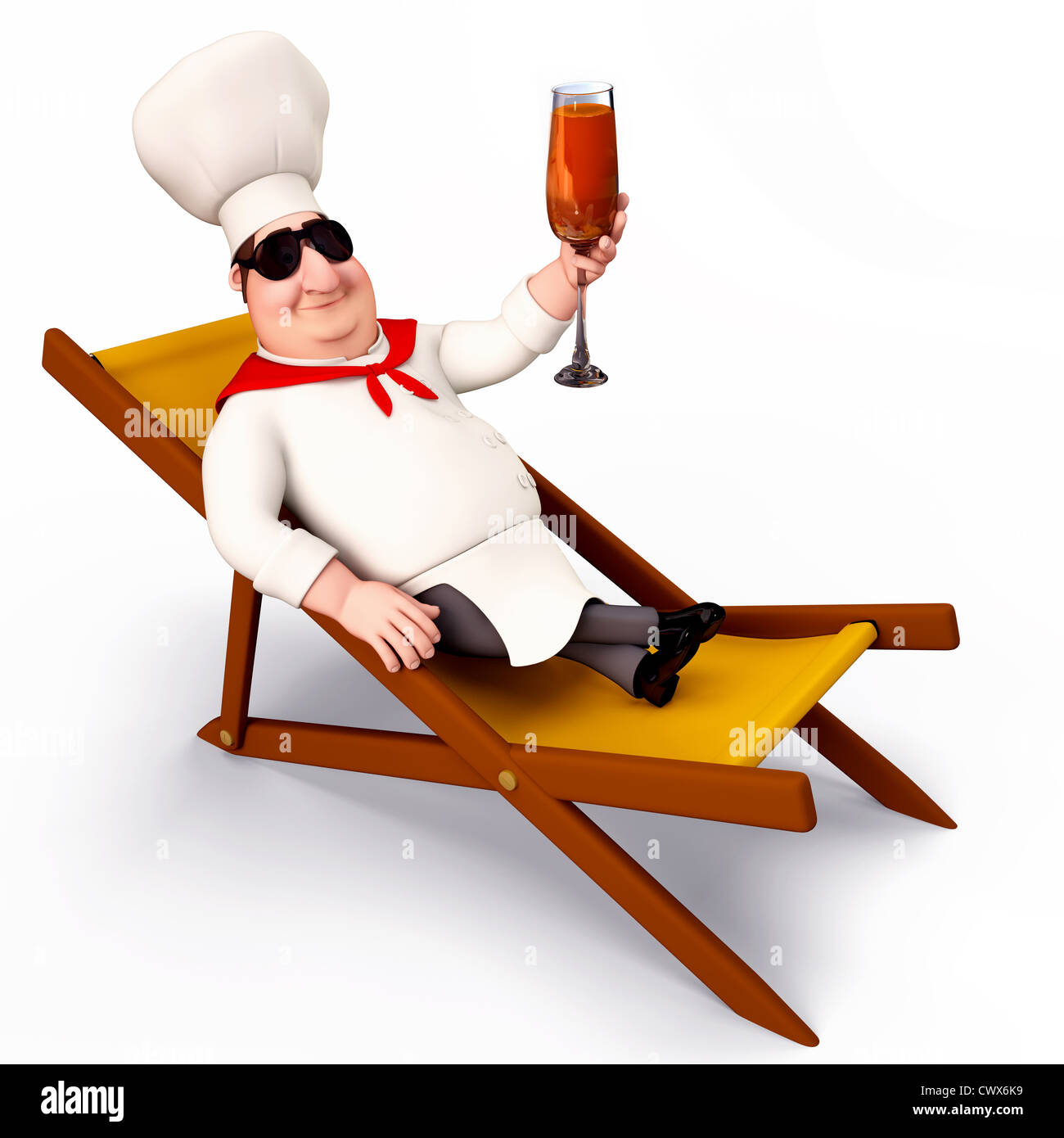 happy chef with beer bottle Stock Photo - Alamy