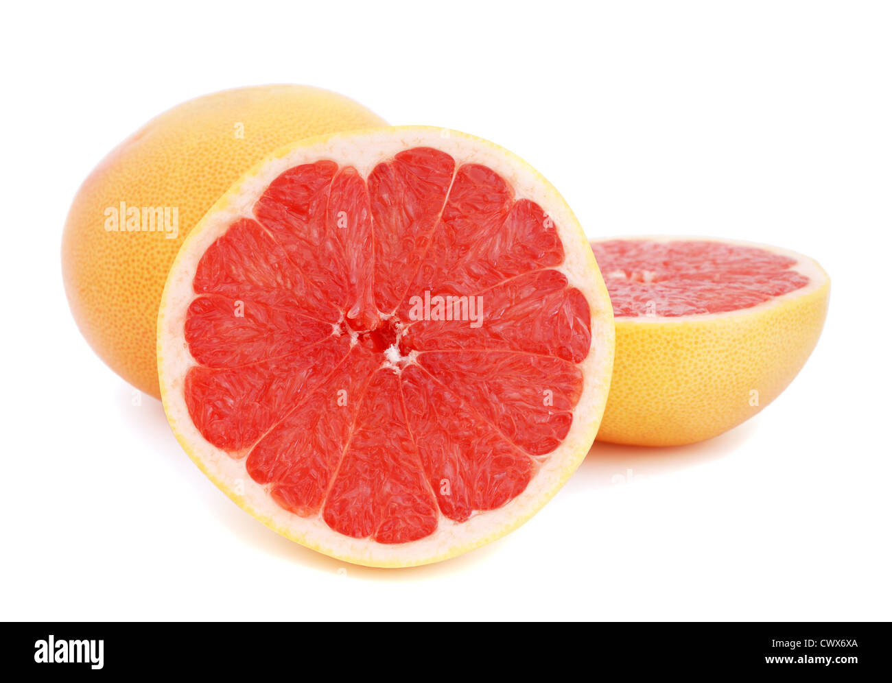 Grapefruits isolated on white background Stock Photo - Alamy
