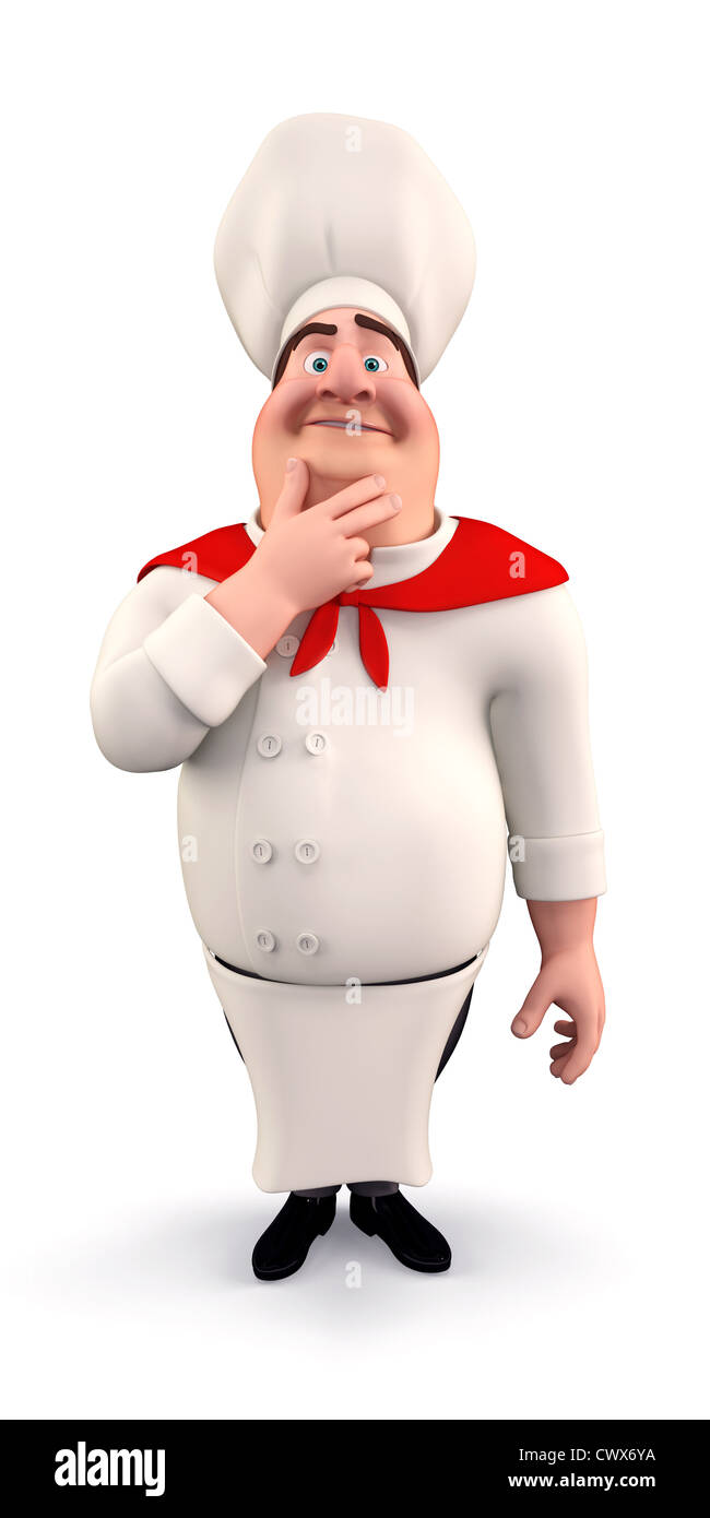 happy and cute chef Stock Photo - Alamy
