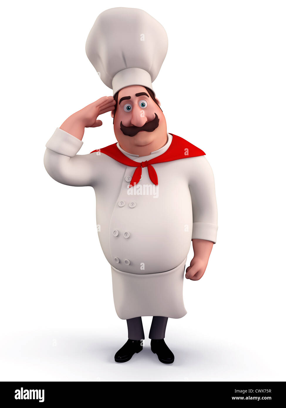 happy and cute chef Stock Photo - Alamy