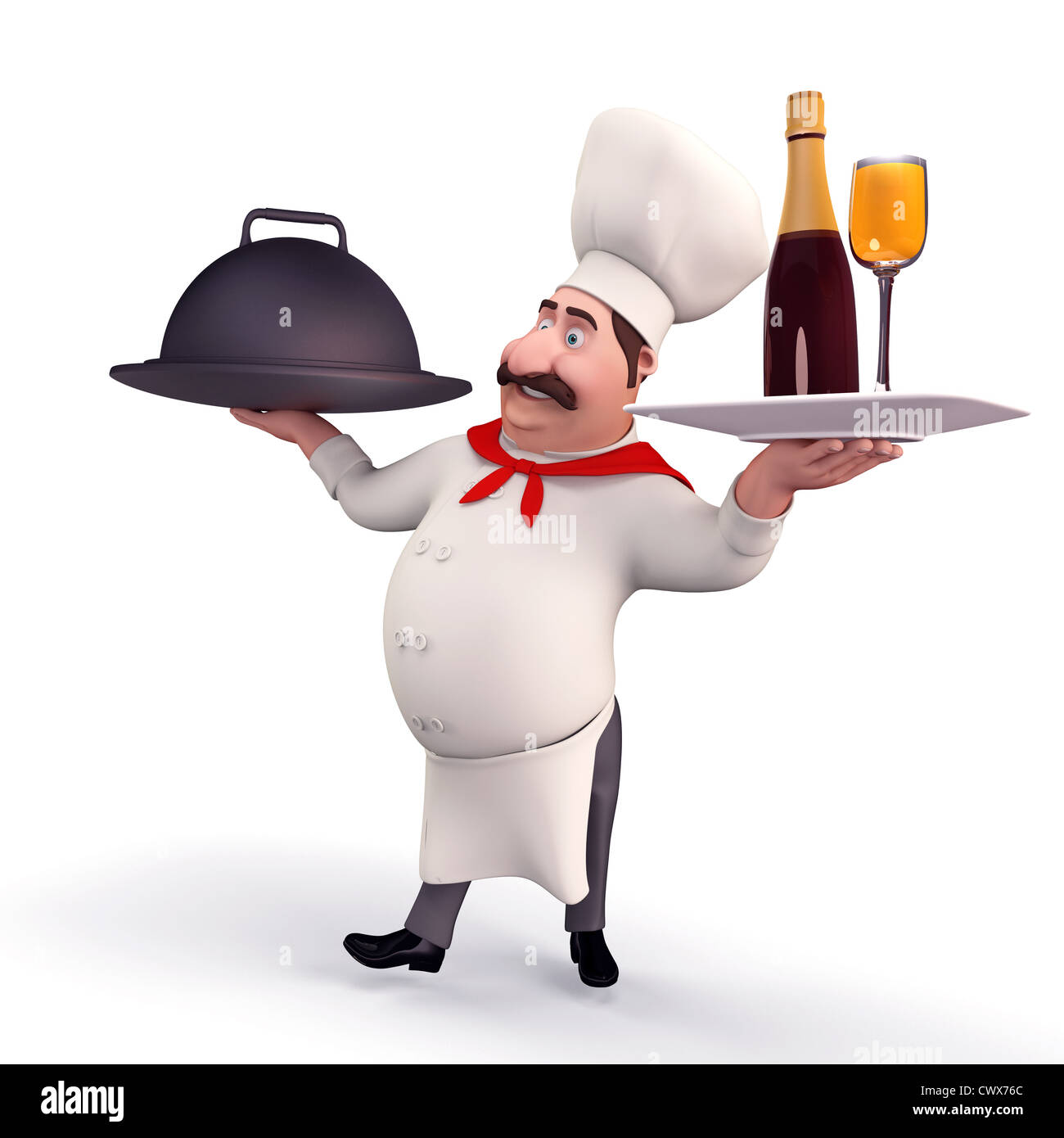 chef with frying pan Stock Photo - Alamy