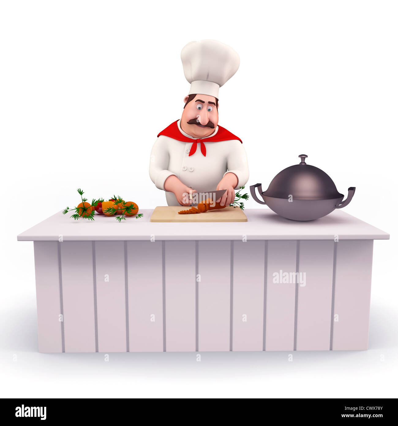 chef is cooking various dishes Stock Photo - Alamy