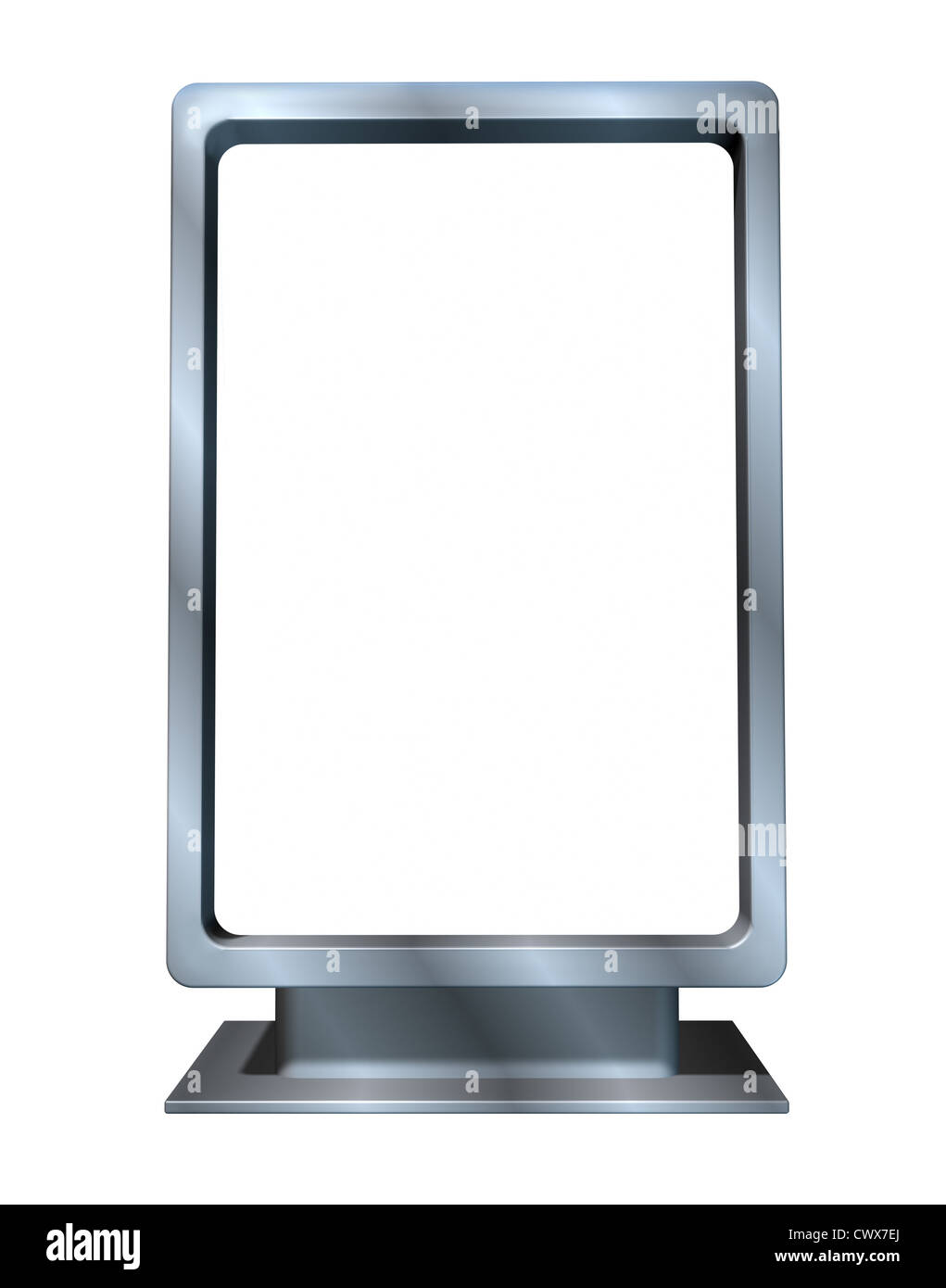 Marketing and advertising campaign with a single blank vertical ...