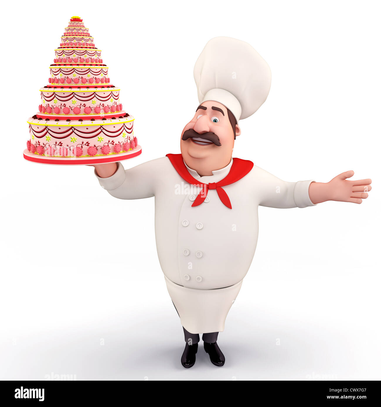 chef with cake Stock Photo - Alamy