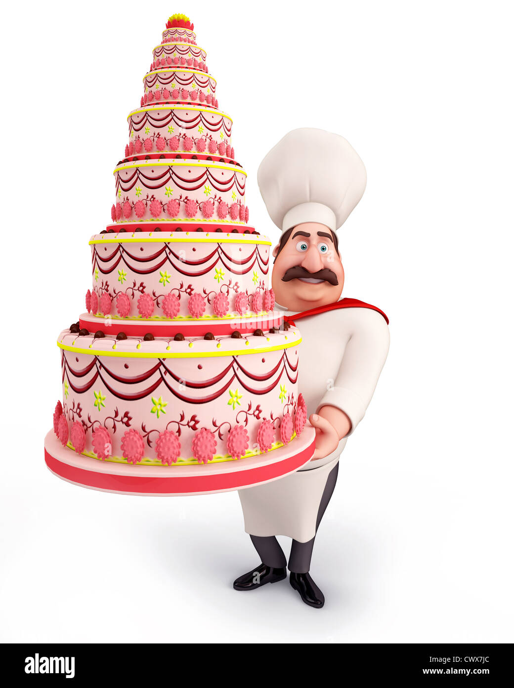chef with cake Stock Photo - Alamy