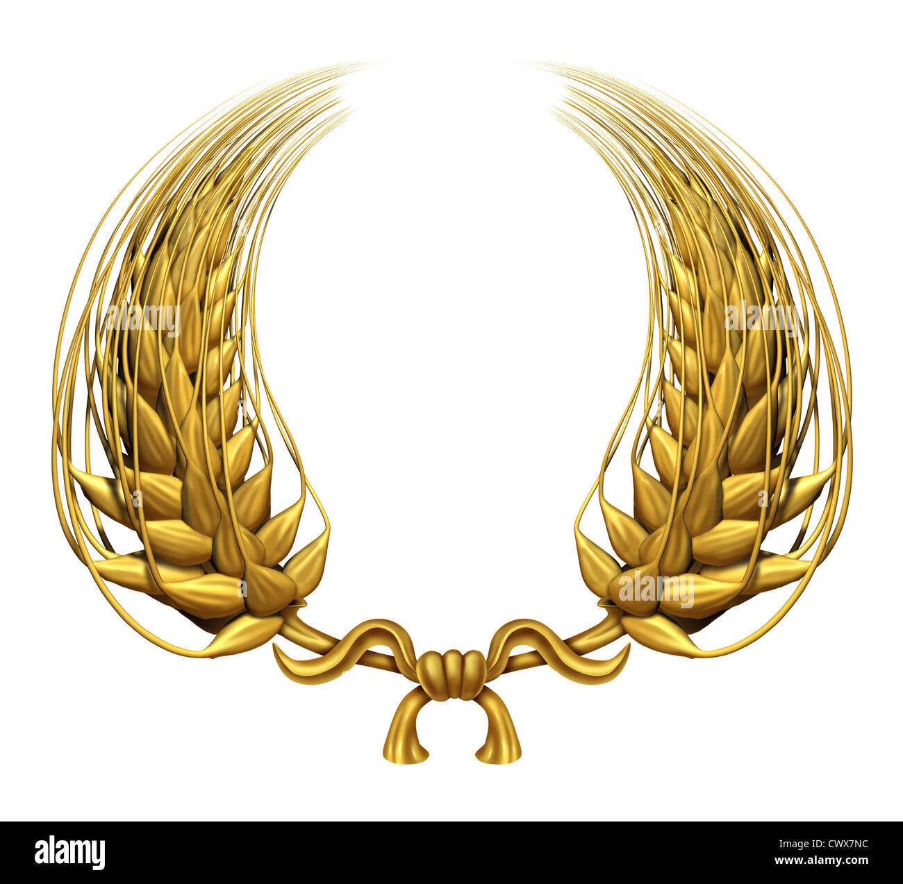 Golden laurel wreath hi-res stock photography and images - Alamy