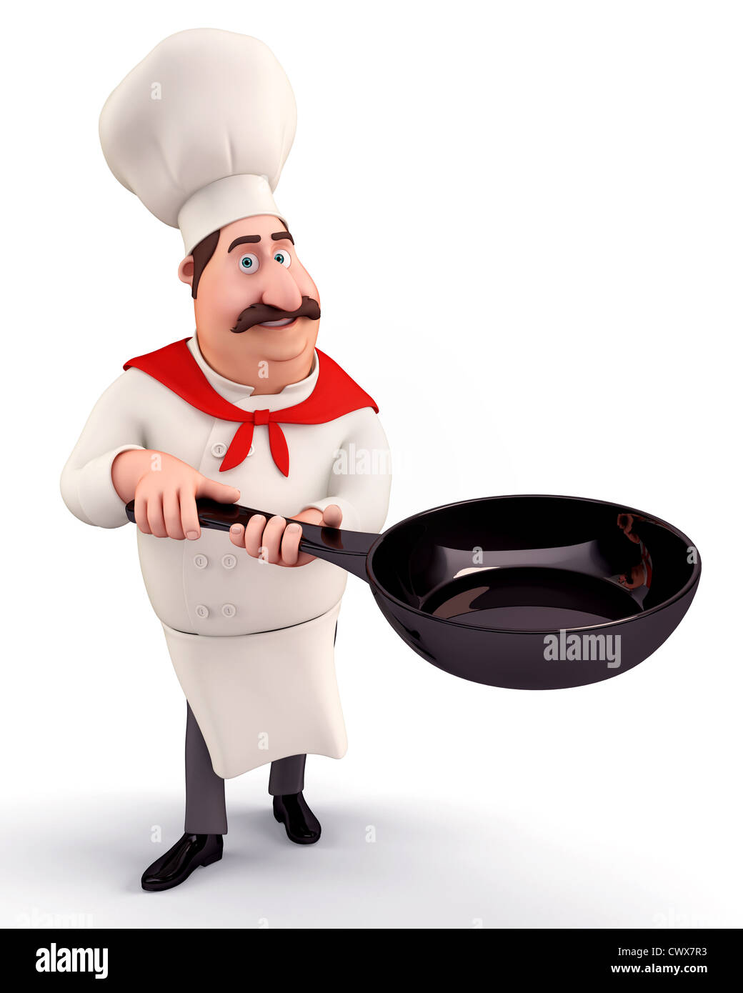 chef with frying pan Stock Photo - Alamy