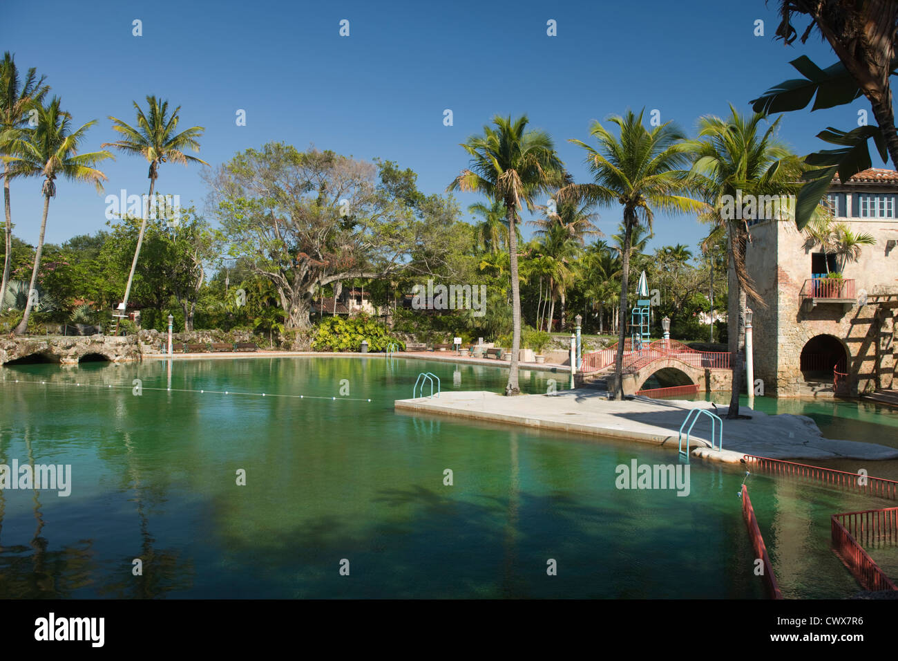 VENETIAN POOL MUNICIPAL SWIMMING POOL CORAL GABLES MIAMI FLORIDA USA ...
