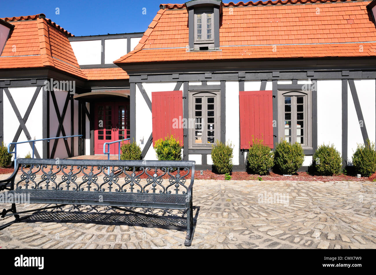 Courtyard of Fort Conde, a reconstruction at 4/5 scale, part of the ...