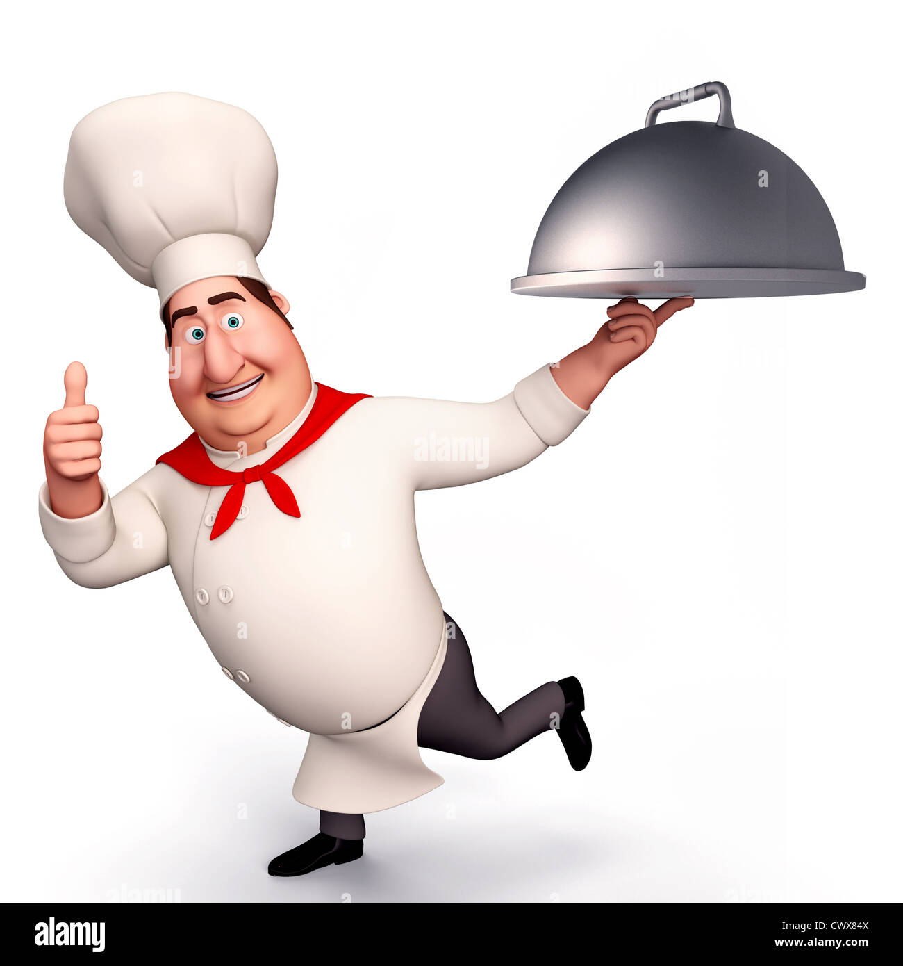 chef with frying pan Stock Photo - Alamy