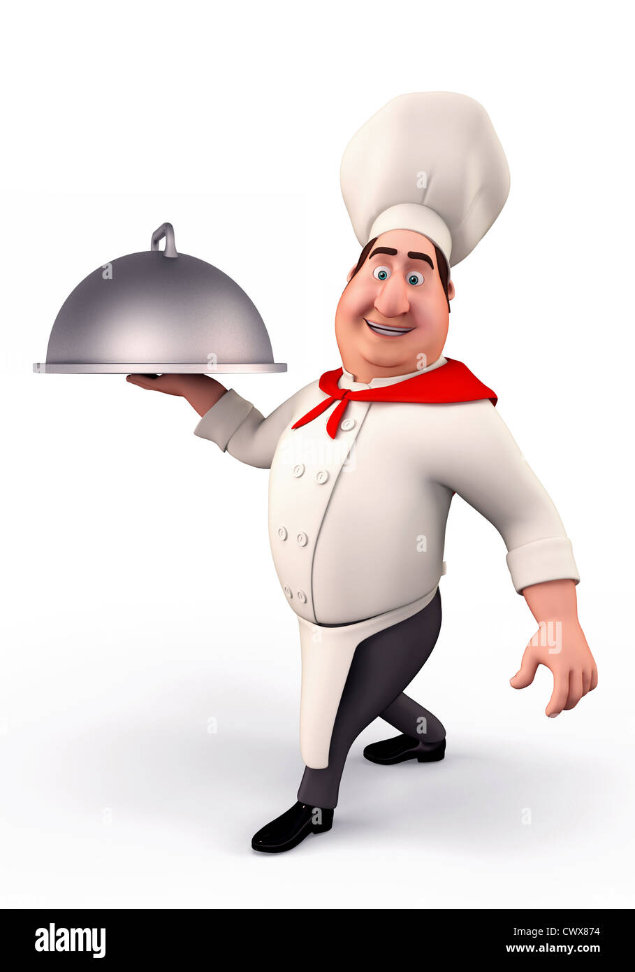 chef with frying pan Stock Photo - Alamy