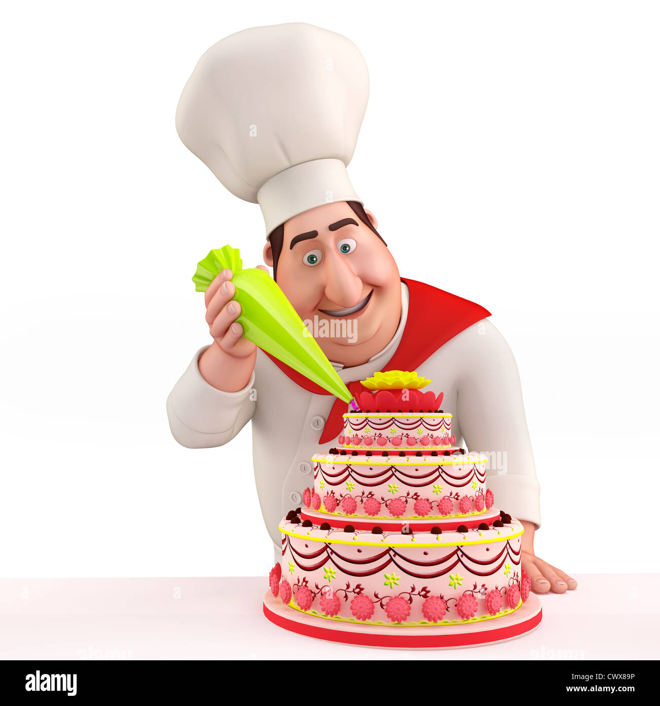 chef with cake Stock Photo - Alamy