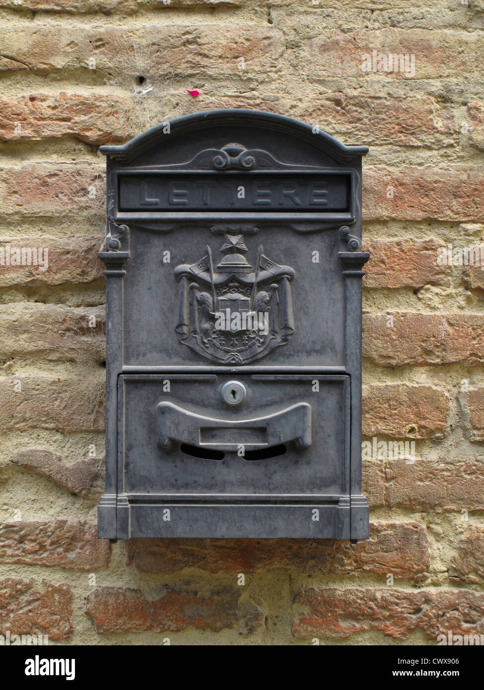A private letter box on a house in Montepulciano, Tuscany, Italy Stock ...
