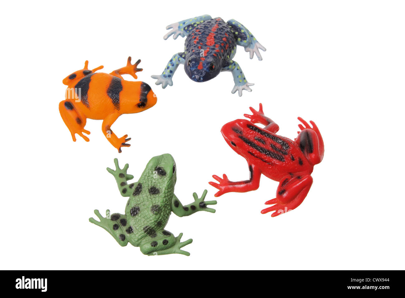 Miniature Toy Frogs Stock Photo - Alamy