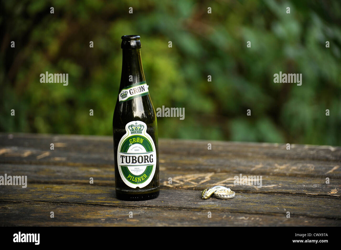 Bottle of Tuborg beer Stock Photo - Alamy