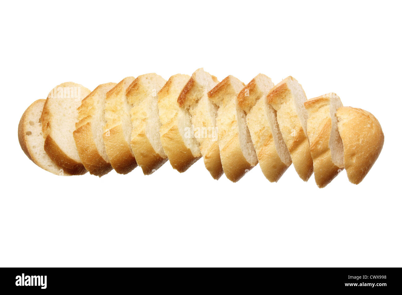 Crunchy bread slices Cut Out Stock Images & Pictures - Alamy