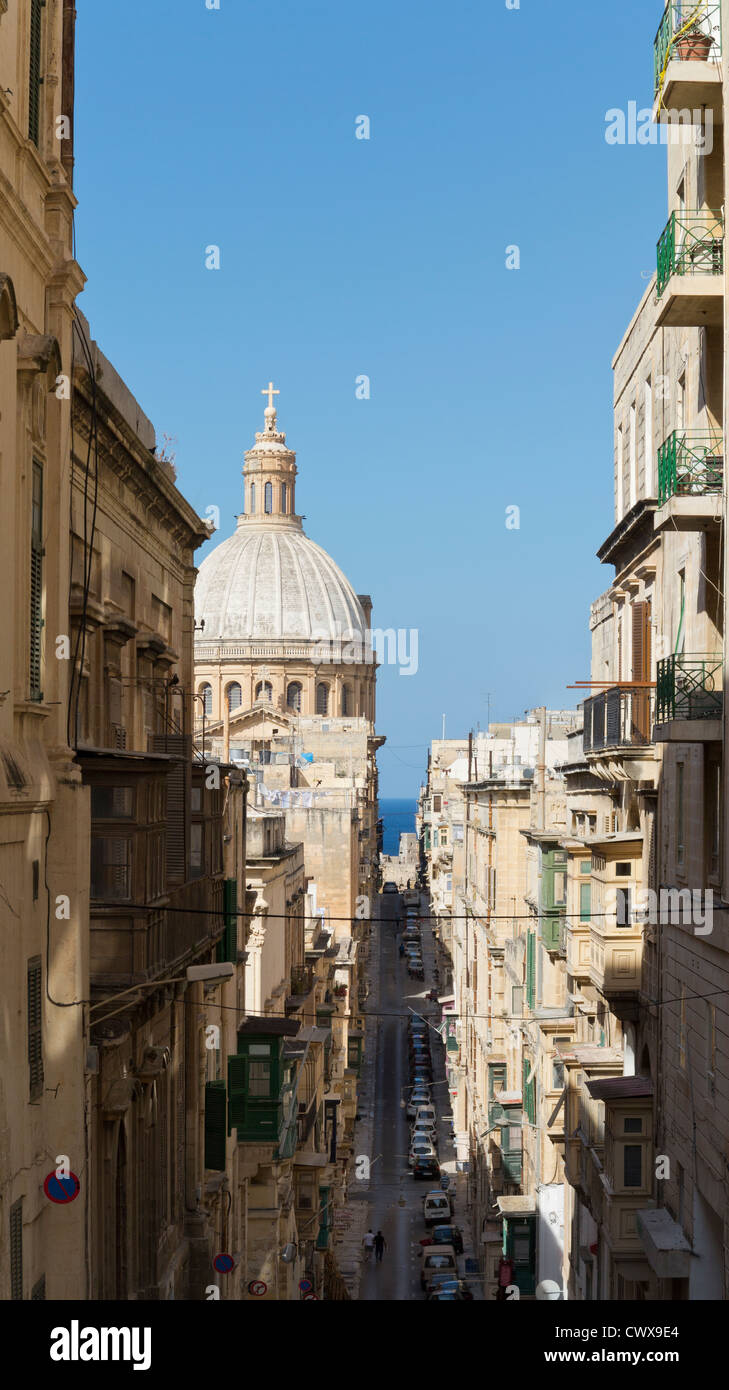 Maltese architecture seen on the streets of the Island of Malta ...