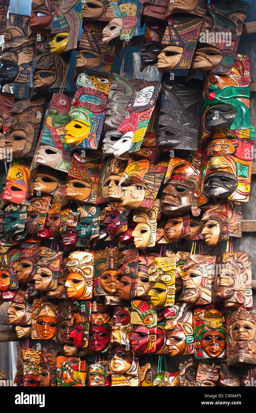 Guatemala Mask Wooden Stock Photos Guatemala Mask Wooden Stock Images