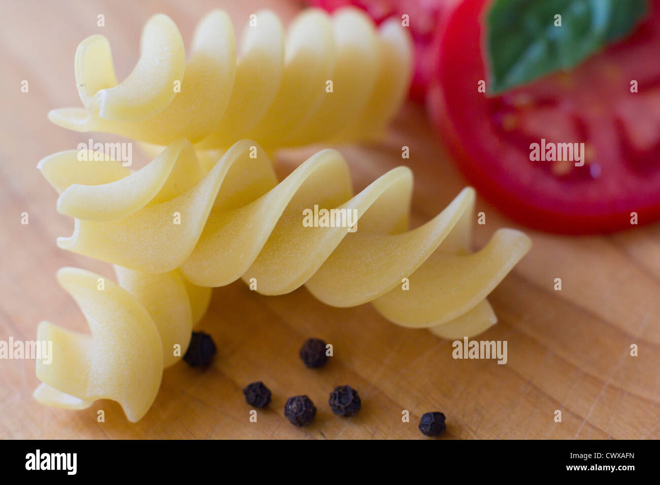 Spiraloni or fusili giganti, giant pasta spirals Stock Photo - Alamy