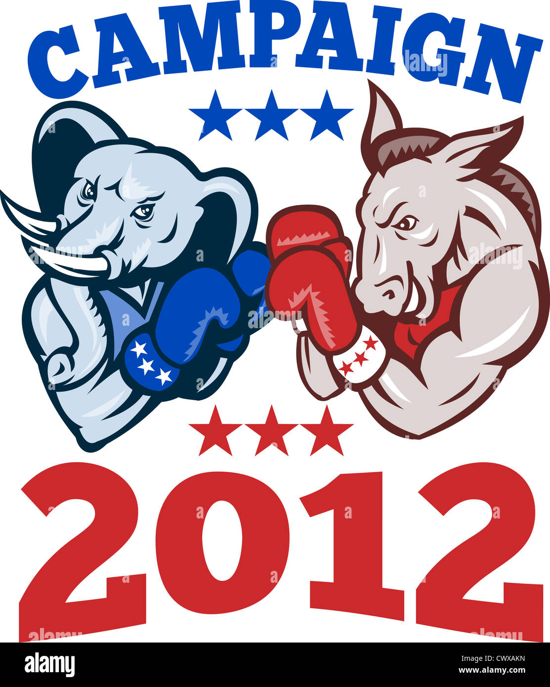 Donkey elephant boxing hi-res stock photography and images - Alamy