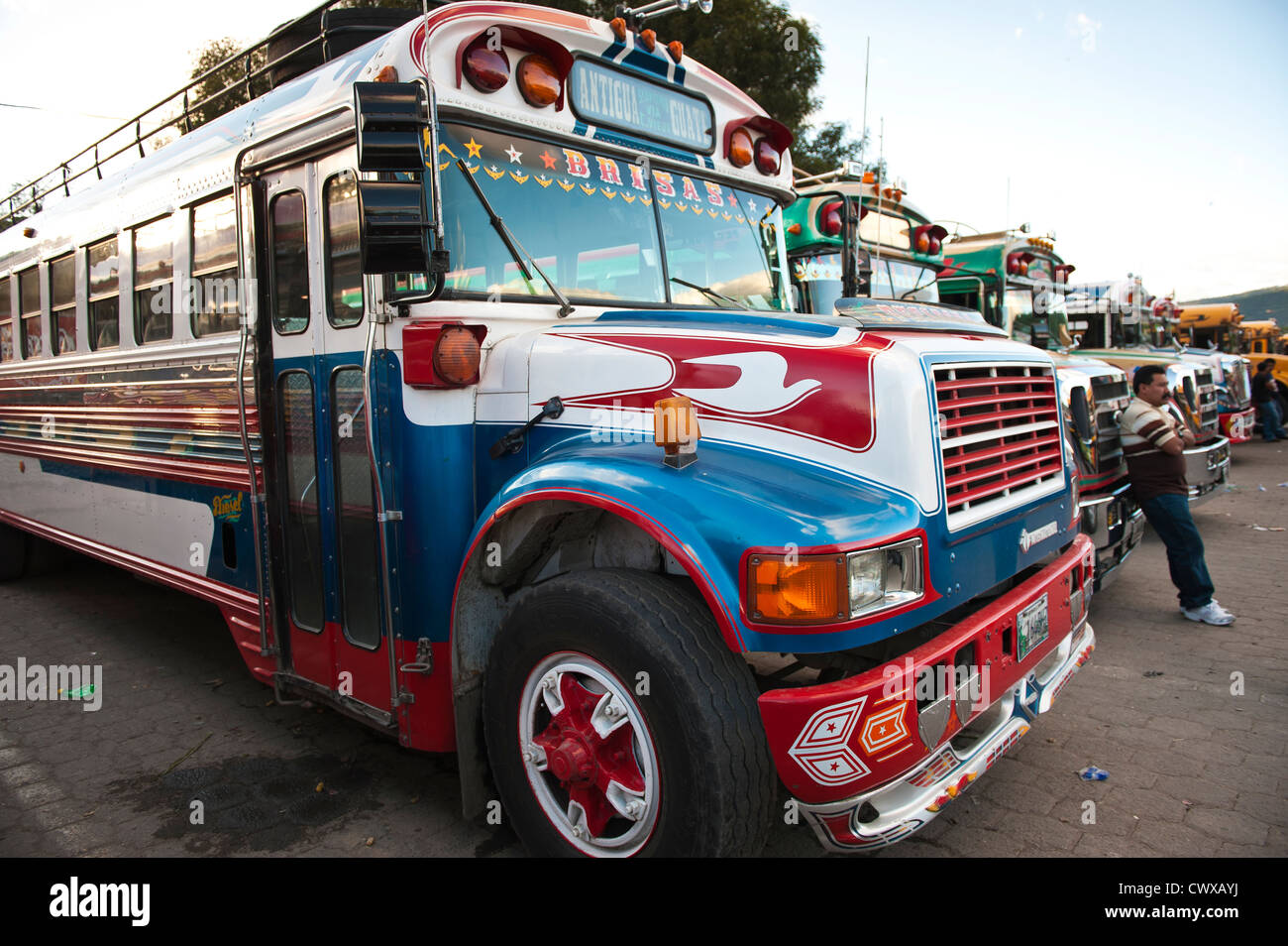 Chicken bus guatemala hi-res stock photography and images - Alamy