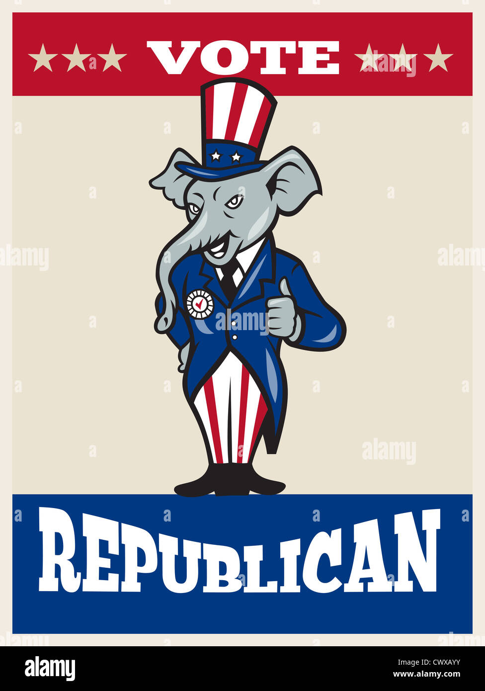 Republican elephant hi-res stock photography and images - Alamy