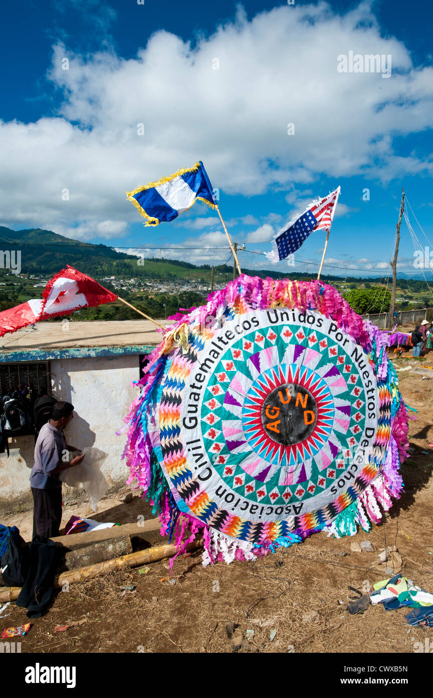 Kites or barriletes, Day Of The Dead, Dia de los Muertos, ceremony in ...