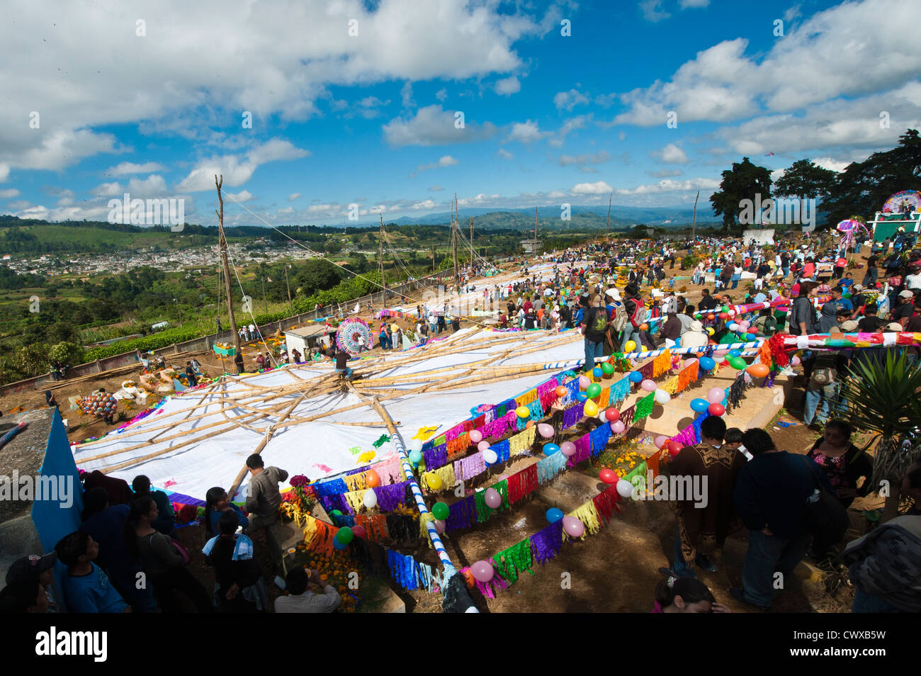 Kites or barriletes, Day Of The Dead, Dia de los Muertos, ceremony in ...