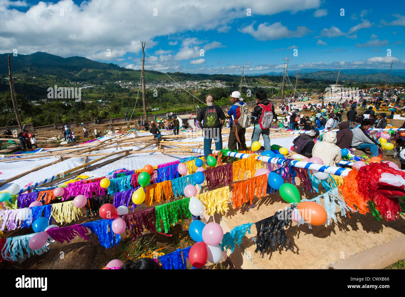 Kites or barriletes, Day Of The Dead, Dia de los Muertos, ceremony in ...