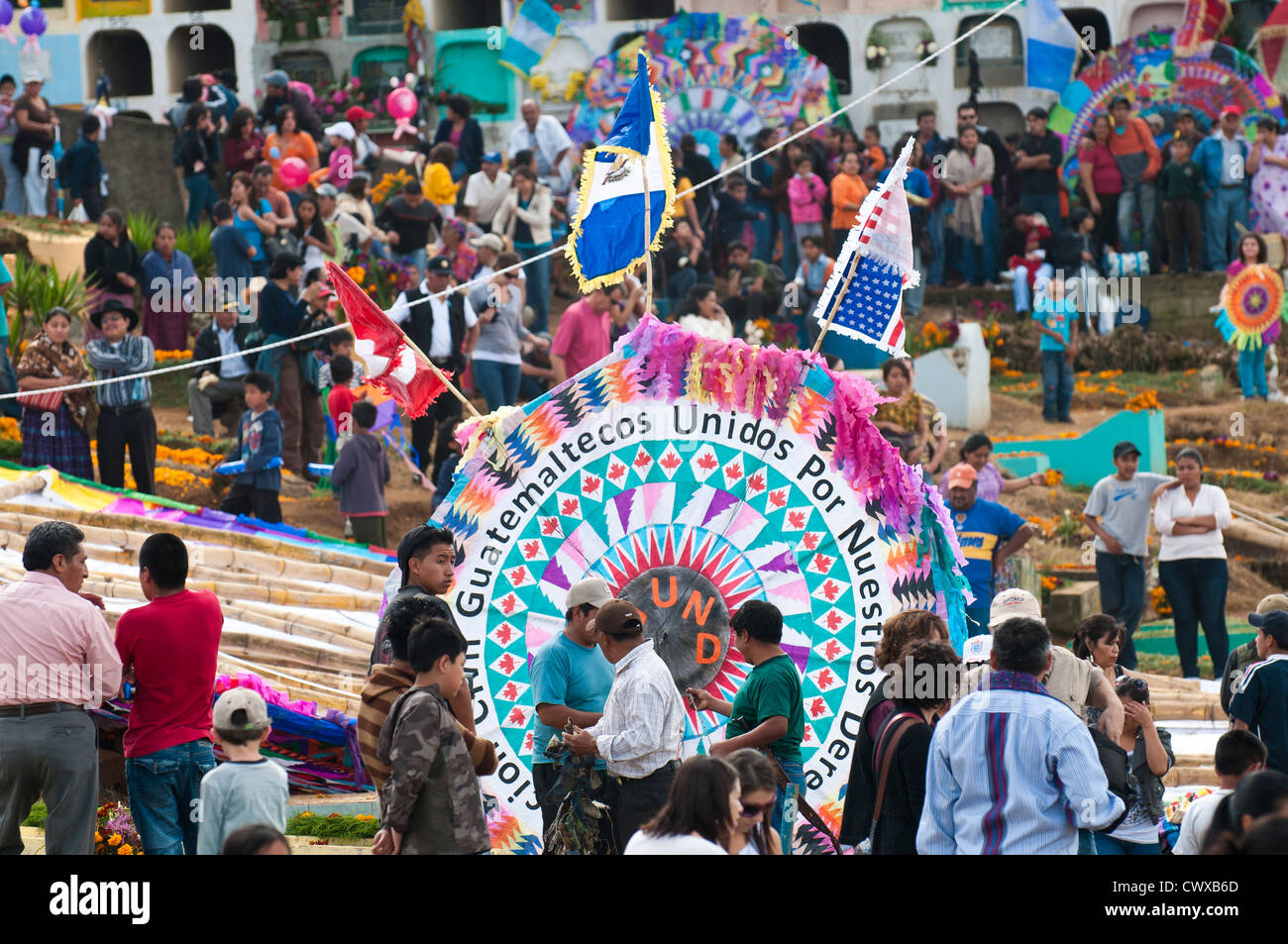 Kites or barriletes, Day Of The Dead, Dia de los Muertos, ceremony in ...