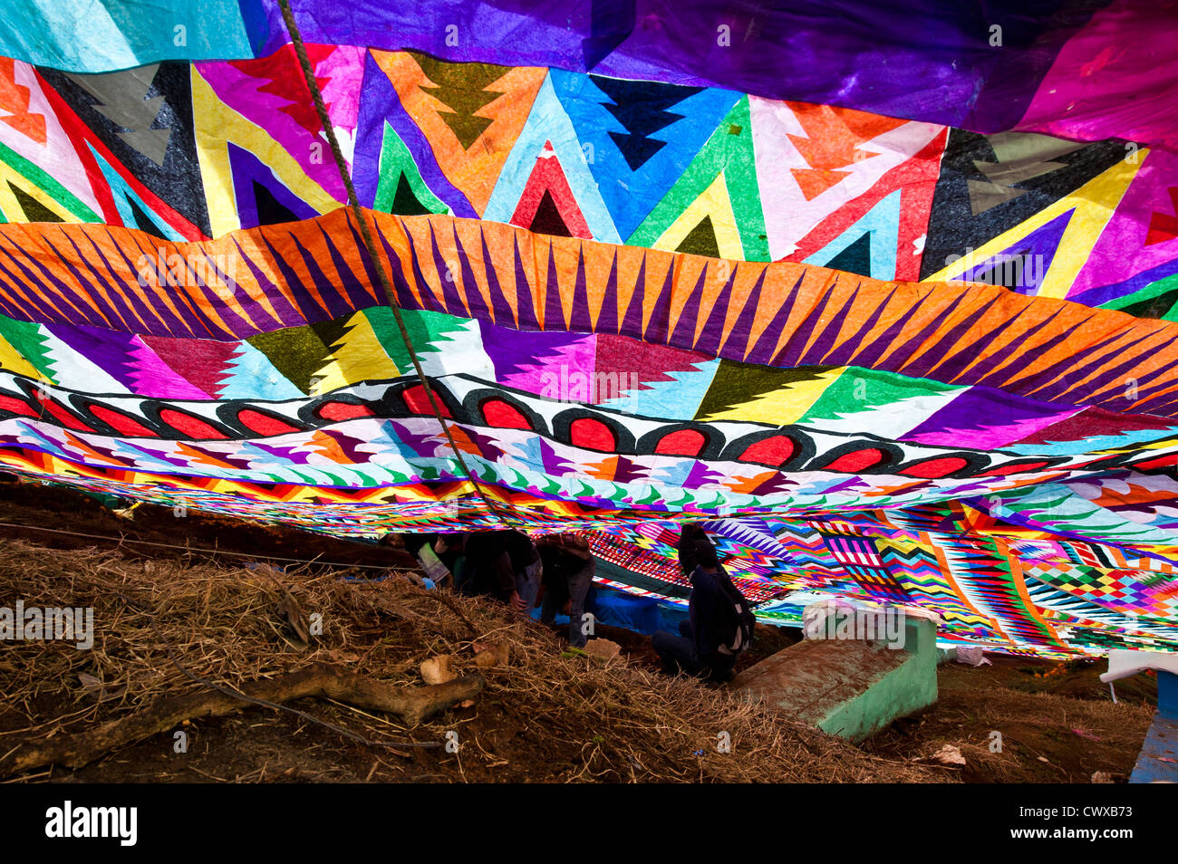Kites or barriletes, Day Of The Dead, Dia de los Muertos, ceremony in ...