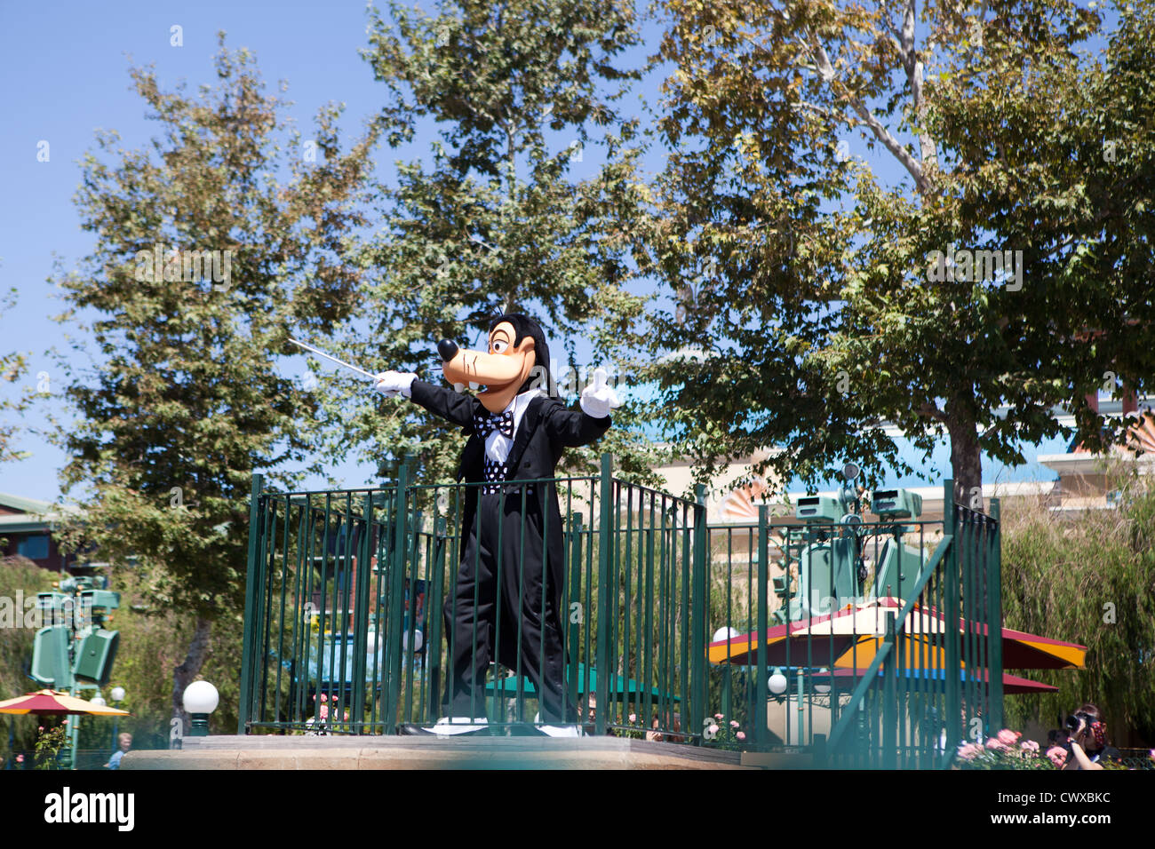 Goofy conducting water show at Disney's California Adventure, Anaheim ...