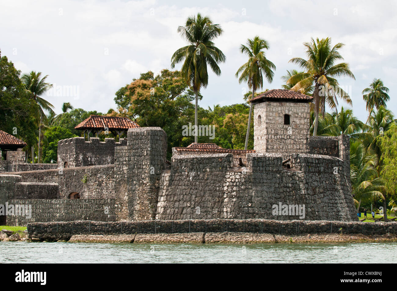 Guatemala, Lake Izabal. Castillo de San Felipe de Lara, Lake Izabal ...