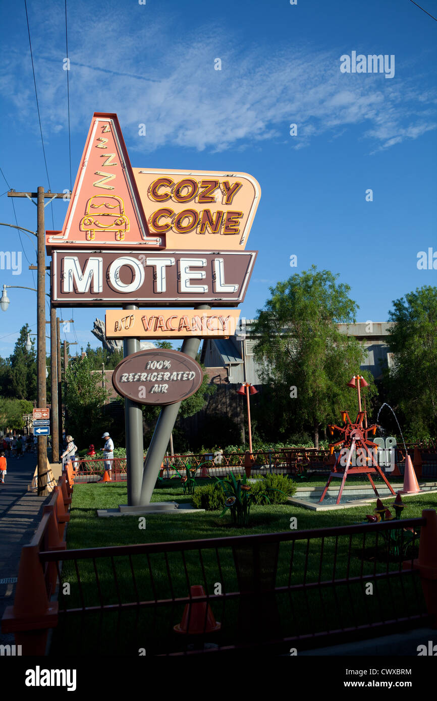 Carsland, Disney's California Adventure theme park, Anaheim, California ...