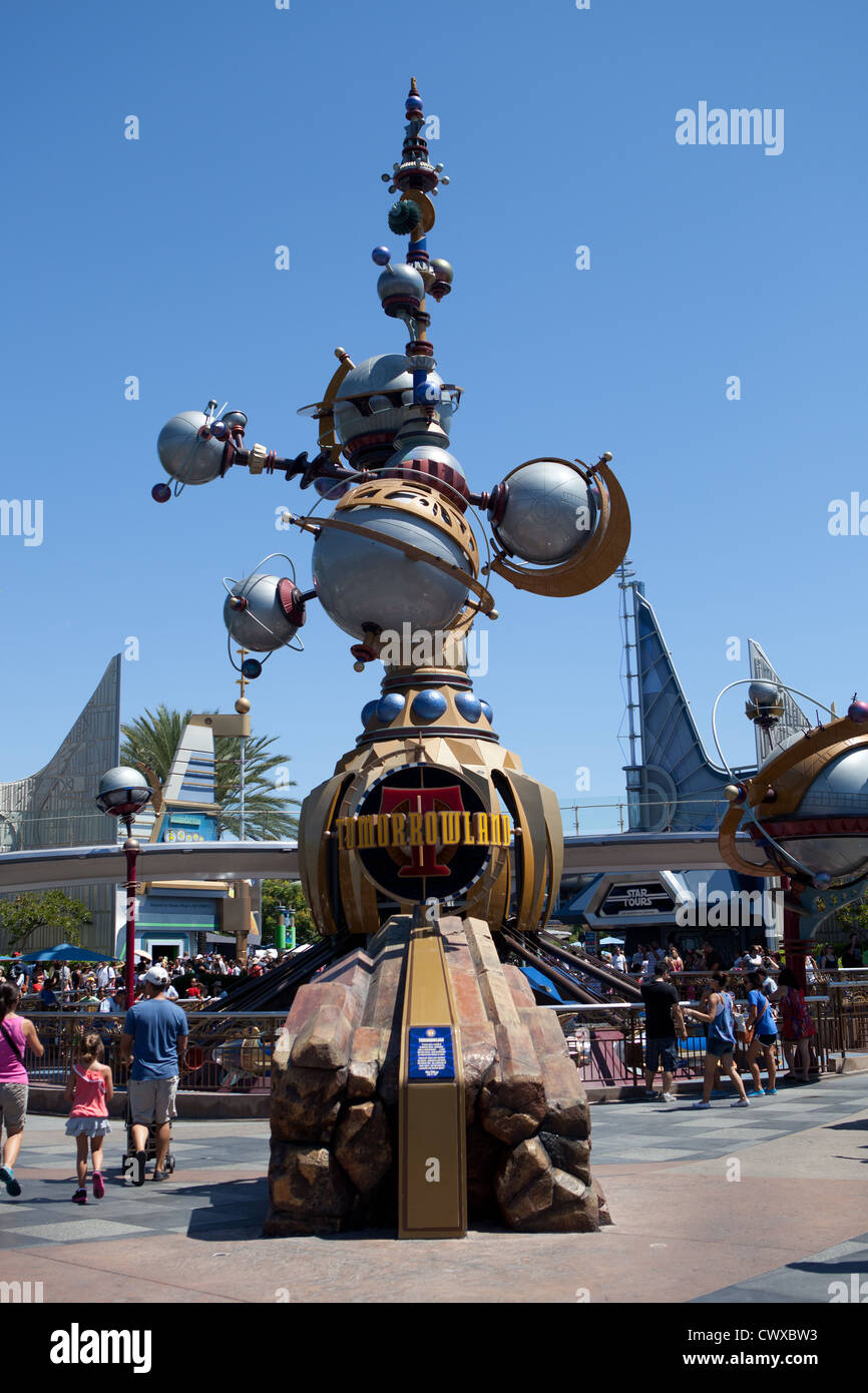 Entryway to Tomorrowland, Disneyland, Anaheim, California Stock Photo ...