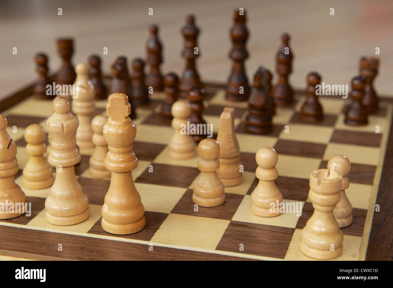 Classic International Chess board Stock Photo - Alamy