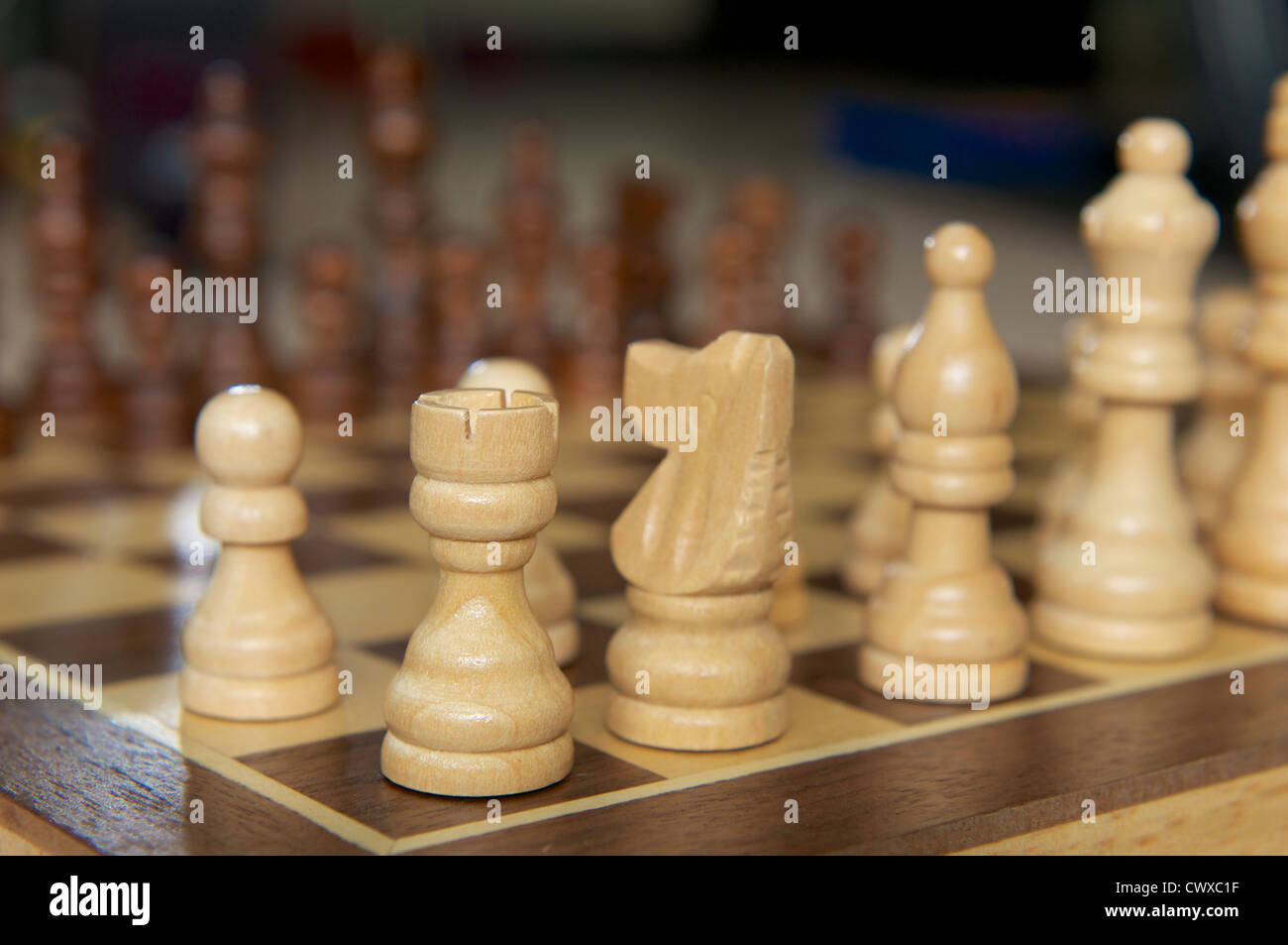 Classic International Chess board Stock Photo - Alamy