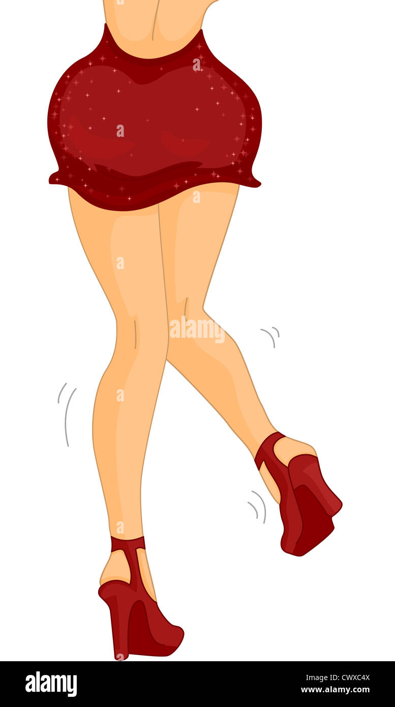 Cartoon female legs hi-res stock photography and images - Alamy