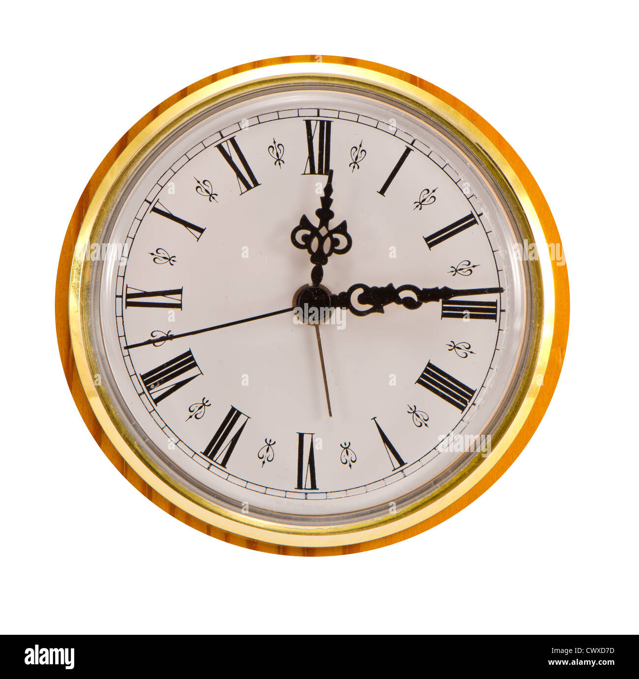 isolated on white clock dial Stock Photo - Alamy
