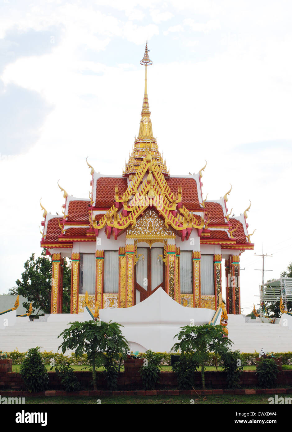 A mondop is a square, open-sided pavilion with a multi-tiered pyramidal ...