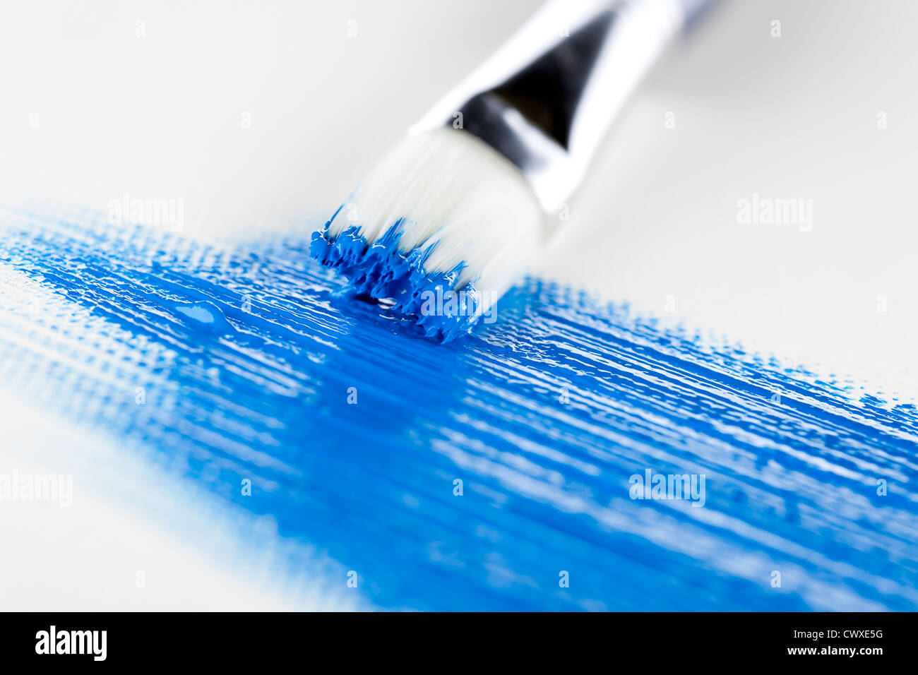 Paint brush blue hi-res stock photography and images - Alamy